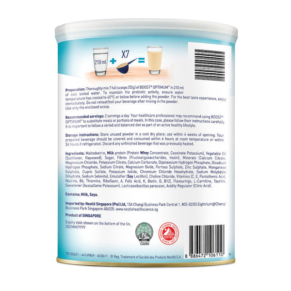 Nestle Boost Optimum Powder 800g – Puritan's Pride Singapore